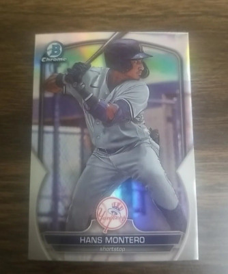 HANS MONTERO 2023 BOWMAN DRAFT CARD BDC-12 NEW YORK YANKEES (PROSPECT ...