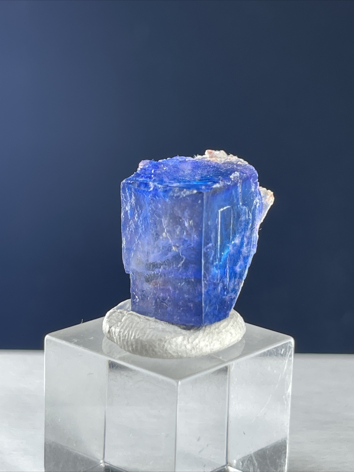 Gemmy Deep Blue Halite Single Crystal, Carlsbad, New Mexico! NMH #002 ...