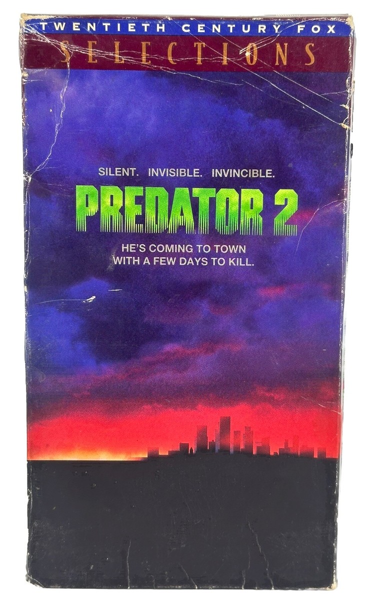 Predator 2 Vhs Predator 2 VHS, Deadly Silent Invisible And Invincible,