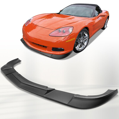 Front Bumper Lip Spoiler Splitter For 2005-2013 Chevy Corvette C6 Base ...