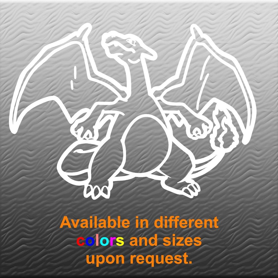 Vinyl Decal Sticker. Car, Window, Wall... 006 Charizard (7" x 5") | eBay