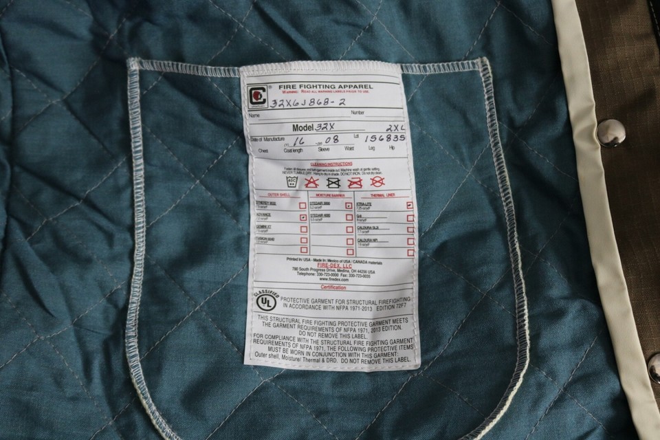 chieftain firefighter bunker jacket and pants NWOT | eBay