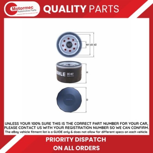 Mahle Oil Filter OC 467 for Renault Fluence 10- | eBay