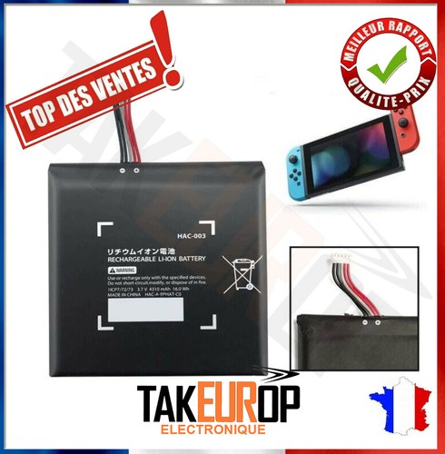 Batterie battery pack for Nintendo Switch 3,7v 4310mAH console ...