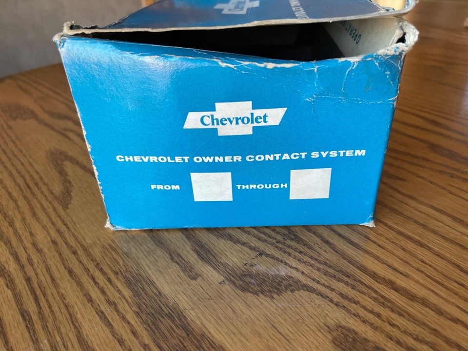RARE 1968-70 CHEVROLET DEALERSHIP VEHICLE OWNERS INFORMATION CARDS W ...