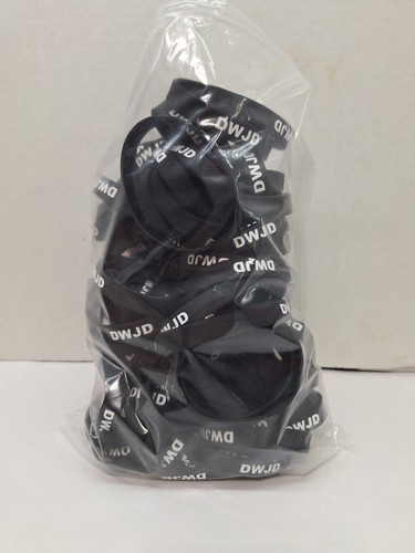 NEW DWJD Do What Jesus Did Raised UP Silicone Wristband Bracelet Black ...