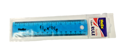 Helix Flexible Ruler 15cm - Blue 79252332788 | eBay
