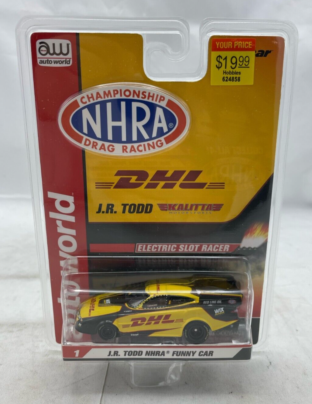 Auto World Championship DHL Slot Racer Car J.R. Todd NHRA Funny Car NEW ...