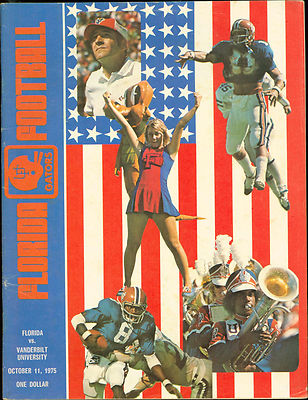 1975 Florida Gators vs Vanderbilt Commodores football program MBX104 | eBay