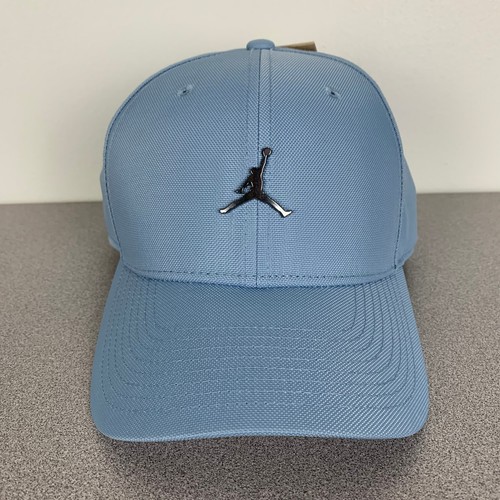 Nike Jordan Jumpman Rise Hat Adjustable Cap S/M Blue Metal Logo FD5186 ...