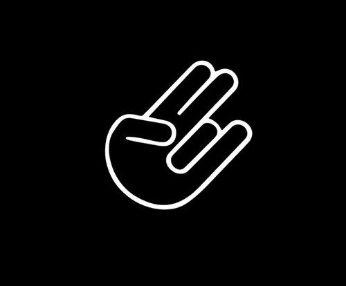 The Shocker Hand Symbol Gesture Logo Decal Car Vinyl Sticker JDM Window ...