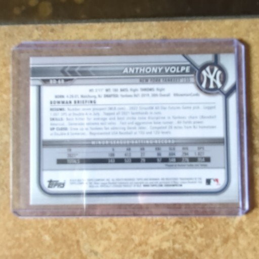 Anthony Volpe 2022 Bowman Draft Prospects Chrome Refractor #BDC-68 Yankees | eBay
