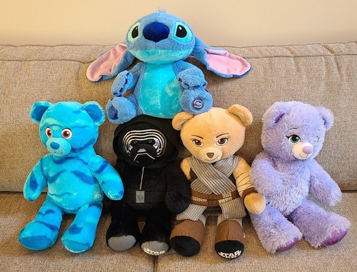 Lot of 5 DISNEY & STAR WARS Build-A-Bear BAB Lilo, Anna, Dory, Kylo ...