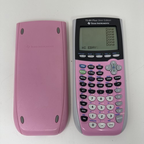 Texas Instruments TI-84 Plus Silver Edition Pink Graphing Calculator ...