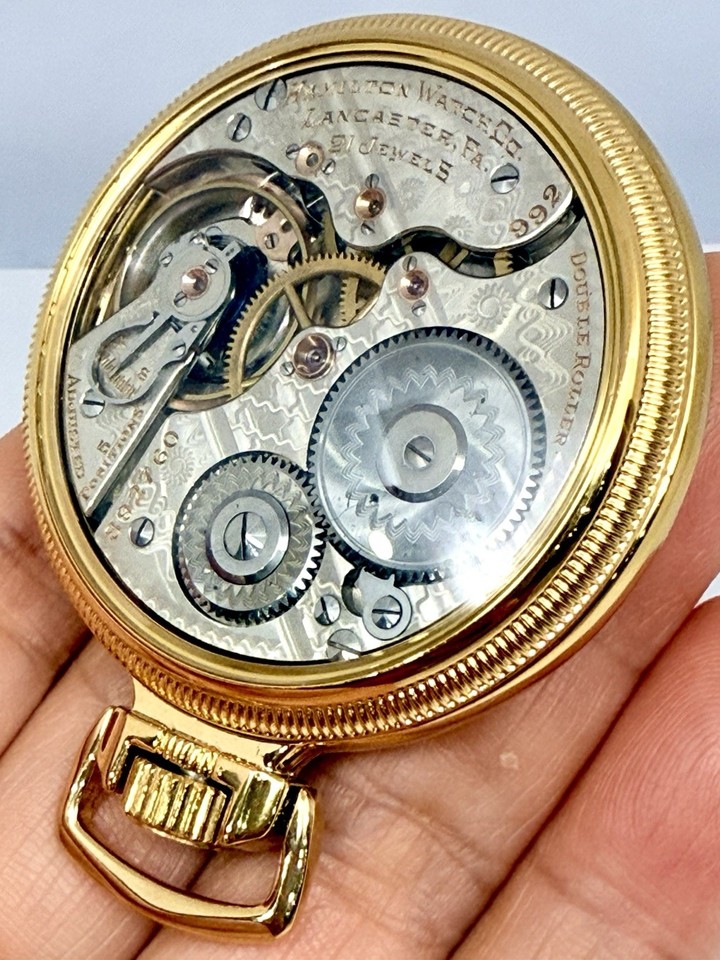 STUNNING 1912 Hamilton 16S 21J Grade 992 Mainliner Pocket Watch Runs | eBay