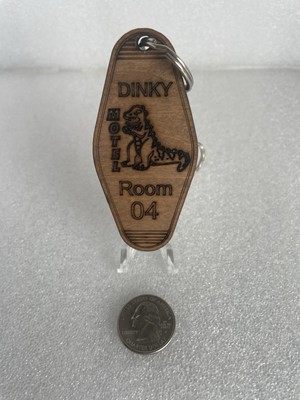 Fallout New Vegas Dino Dinky Novac Wooden Keychain | eBay
