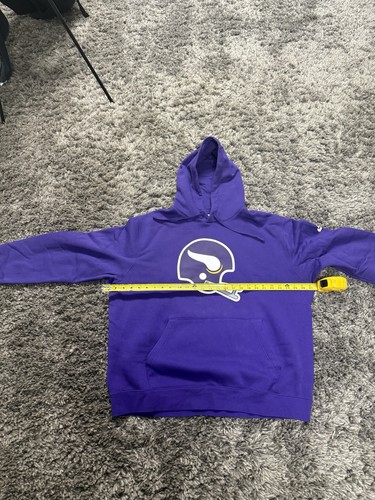 Nike Minnesota Vikings Retro Helmet Graphic Hoodie Purple Men’s XL NFL ...