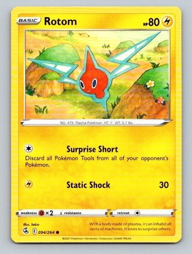 2021 Pokemon Card Fusion Strike Rotom 94/264 | eBay