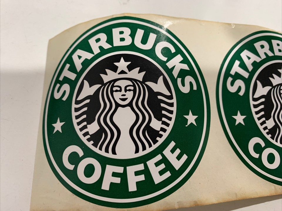 starbucks RARE collectible ORIGINAL 3 inch green mermaid logo sticker ...