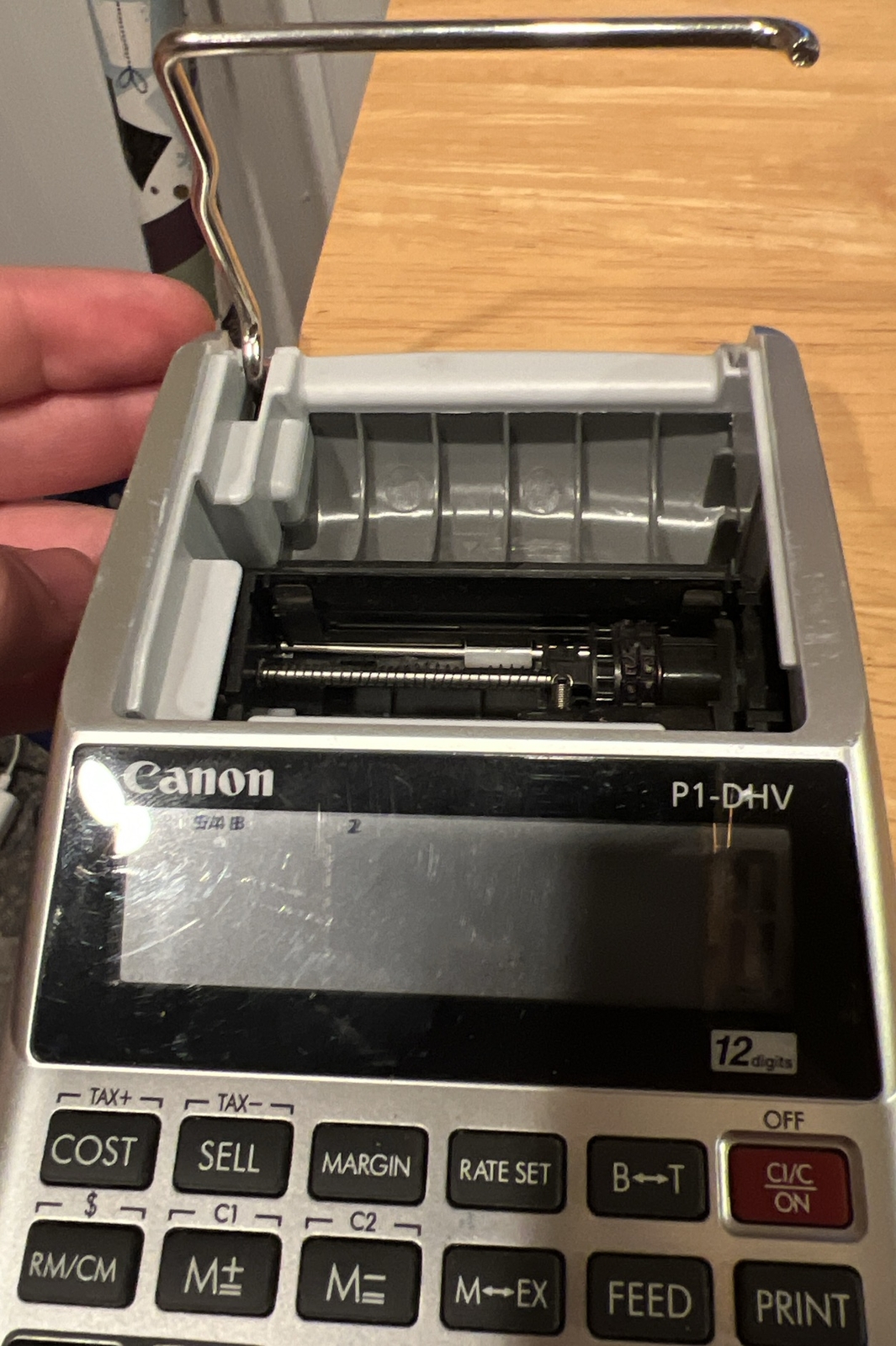 Canon Palm Printer P1-DHV-3 12 Digit Calculator NO AC Adapter Tested | eBay