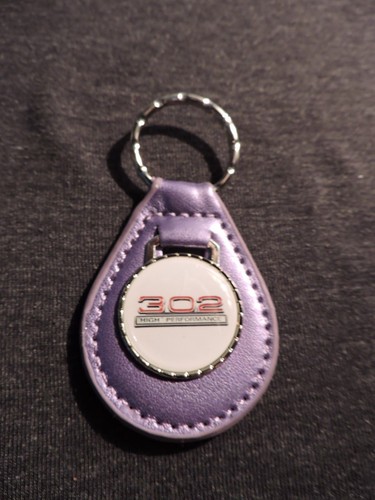 FORD 302 HIGH PERFORMANCE MUSTANG 302HP EMBLEM LOGO KEYCHAIN KEYRING ...