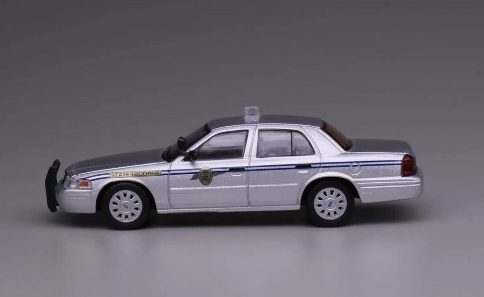 ED 1:64 596 Silver Police Crown Victoria CV EN114 SCPD Model Diecast ...