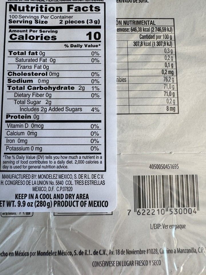 Adams Gum 75 x 2 units - Chiclets Menta flavors Mexican gum 75pc In Box ...