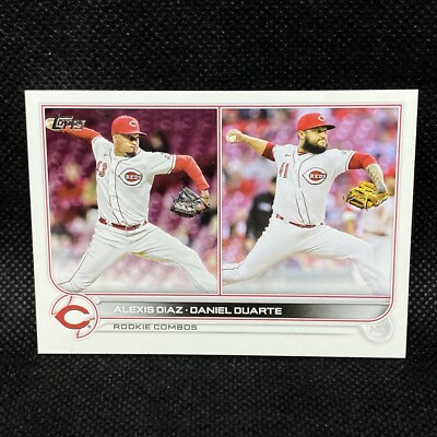 2022 Topps Update Daniel Duarte - Alexis Diaz RC Cincinnati Reds ROOKIE ...