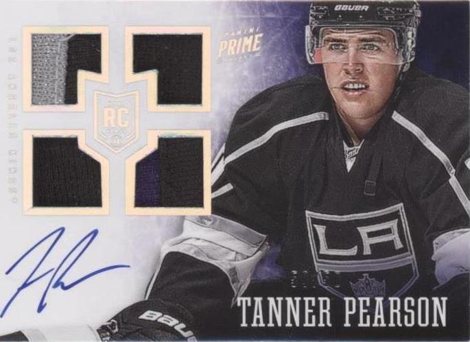 2013-14 Panini Prime - Rookie Patch Autograph Tanner Pearson #137 Holo ...