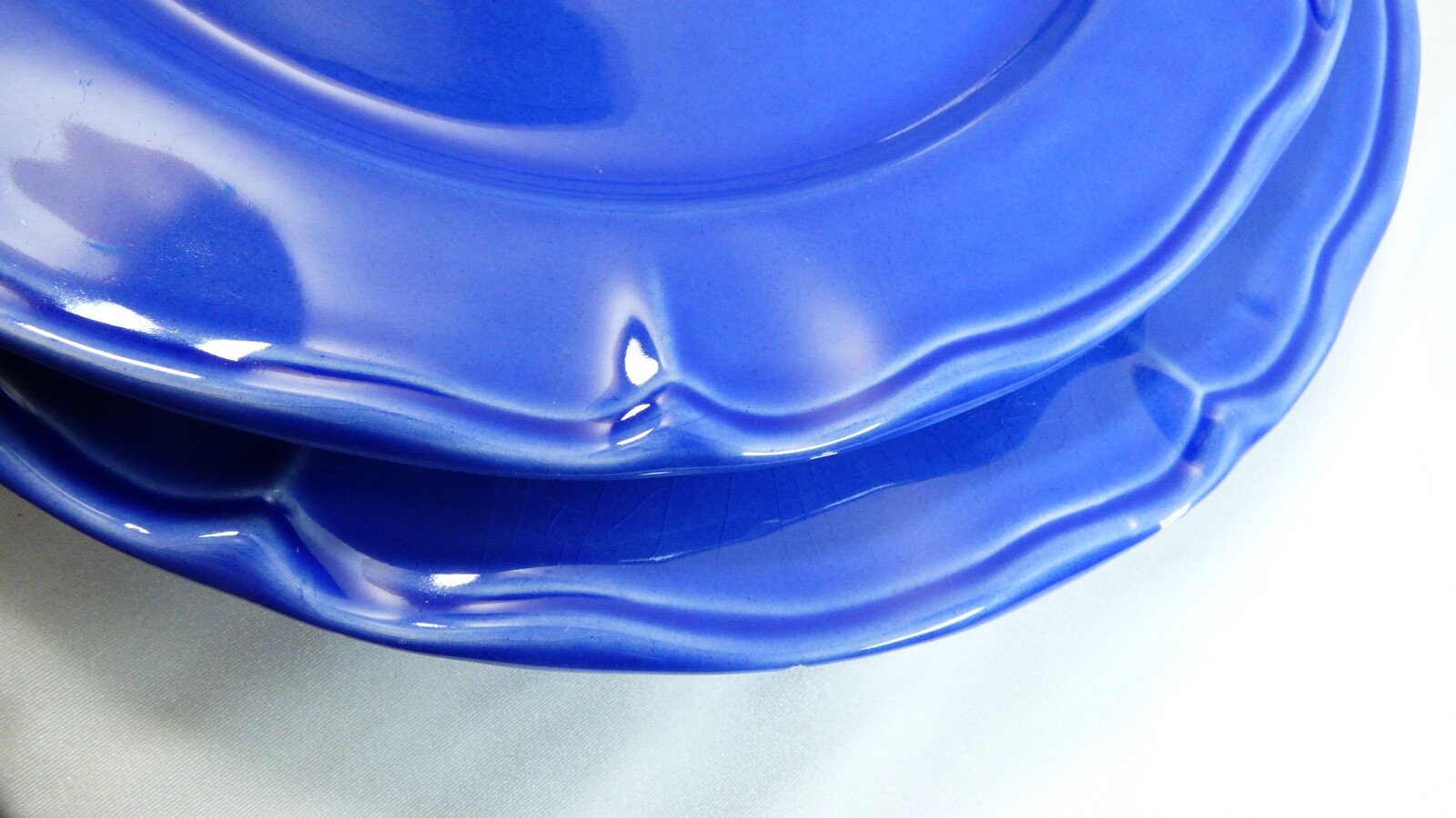 Lot of 2 Varages France Luberon Blue Dinner Plates 10 3/4" | eBay