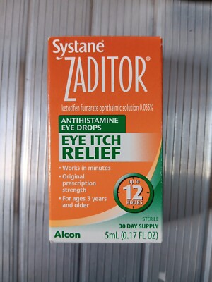 Alcon Zaditor Antihistamine Eye Drops 5 ML(L31) | eBay