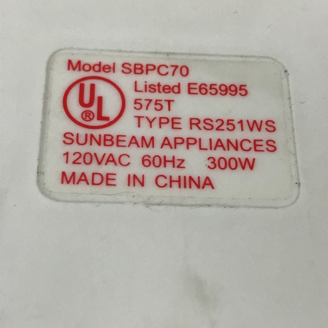 Sunbeam SBPC70 Suresetter 20 Hot Rollers Curlers Hair Setter Blue for ...