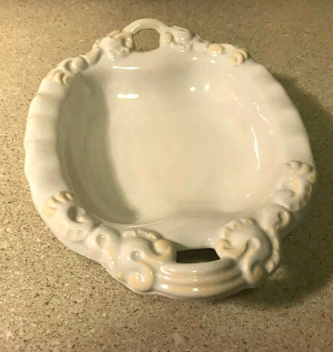 VINTAGE OVAL CANDY DISH BOWL by CRAMER MOLD - # 59 AC - 11" LONG DOUBLE ...