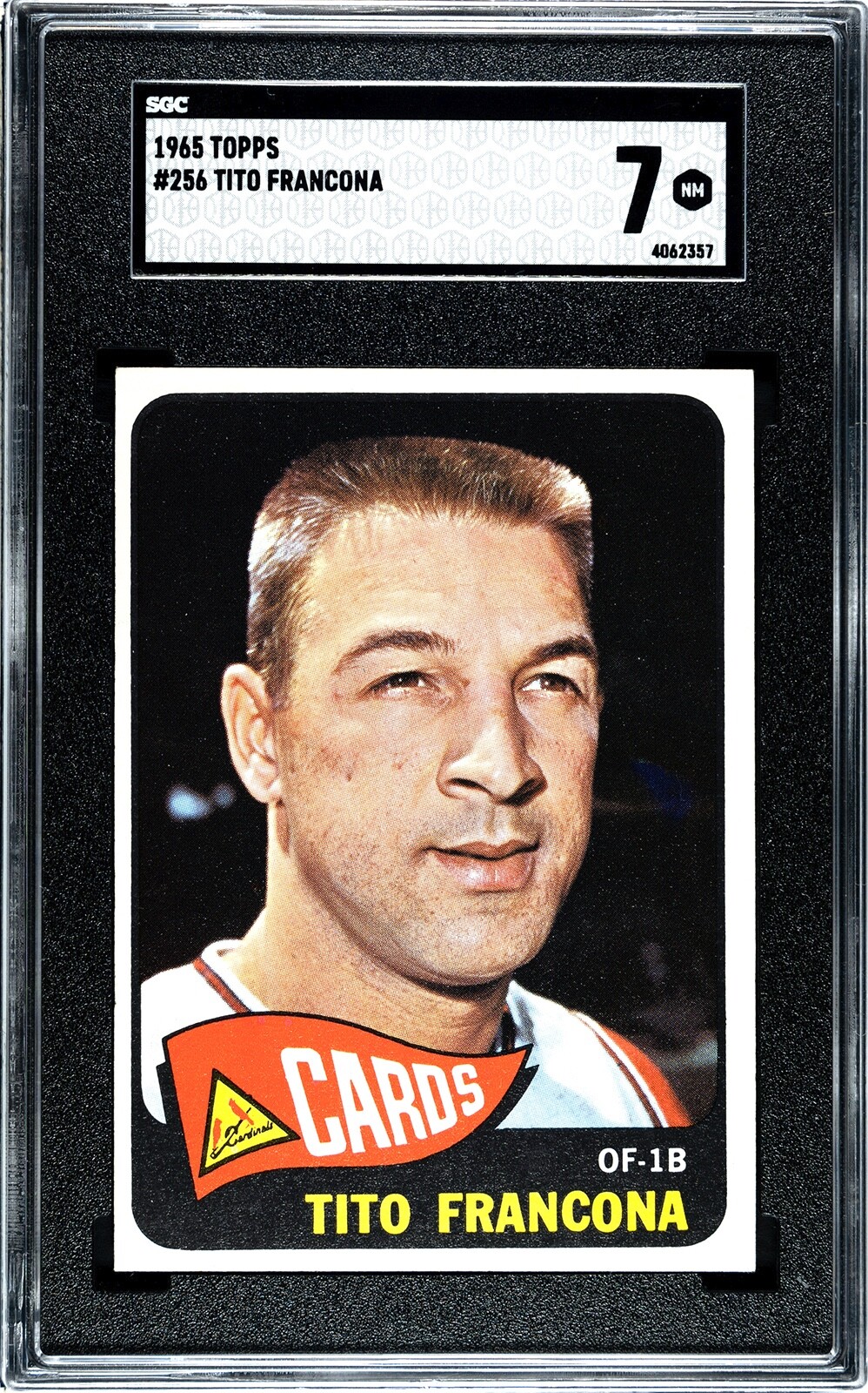 1965 TOPPS #256 SGC 7 NM TITO FRANCONA ST. LOUIS CARDINALS | eBay