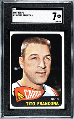 1965 TOPPS #256 SGC 7 NM TITO FRANCONA ST. LOUIS CARDINALS | eBay