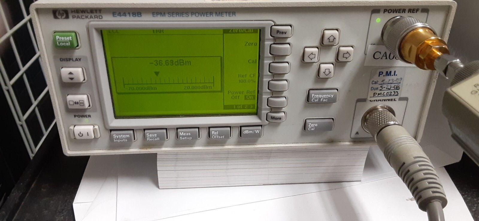 Agilent E4413A RF Power sensor OOT 50MHz to 26.5GHz -70 to +20 dBm EMP ...