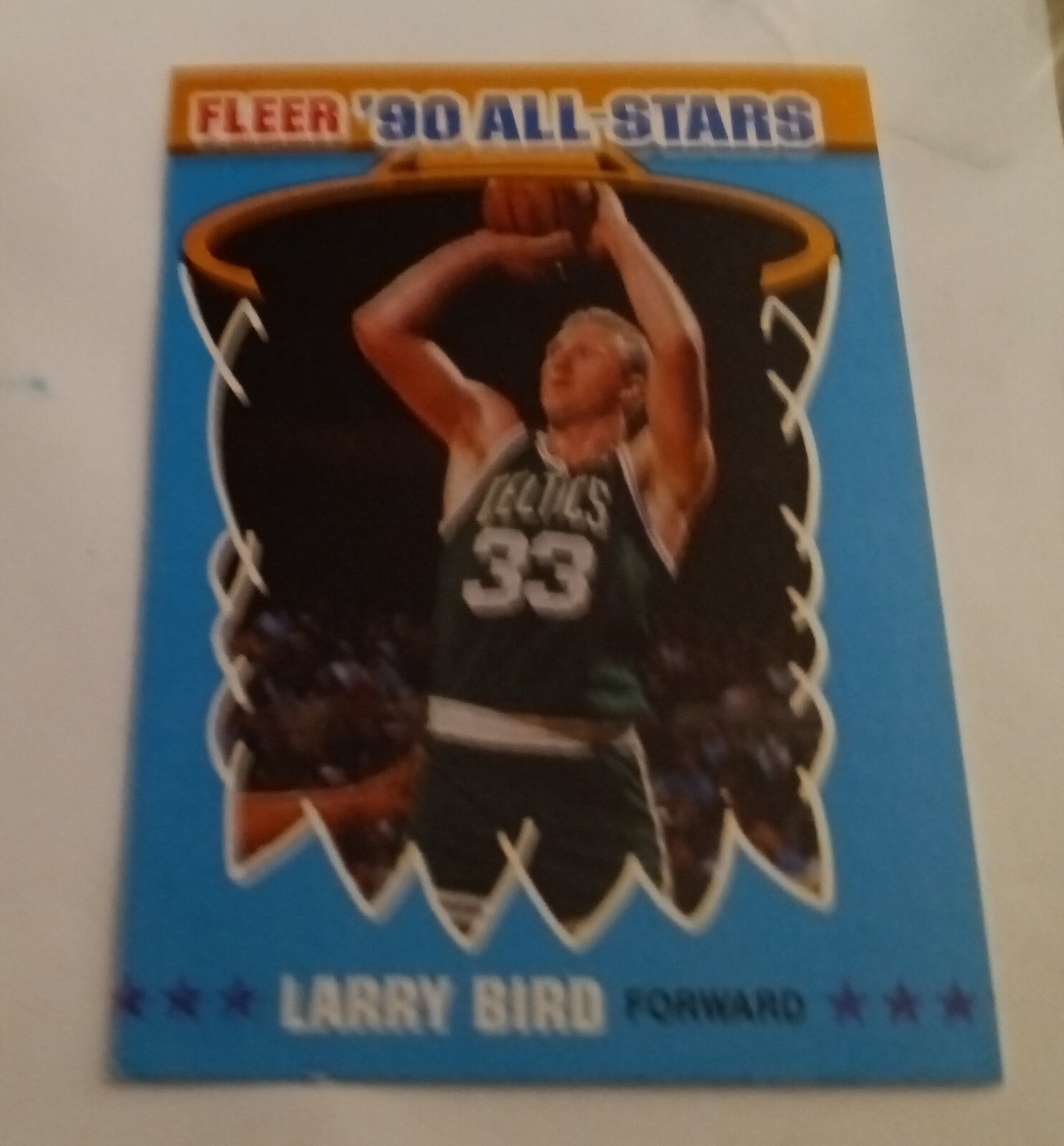 1990-91 LARRY BIRD Fleer NBA Basketball All Star INSERT Card HOF MINT ...