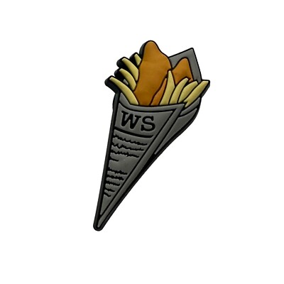 CROCS BRAND JIBBITZ Fish & Chips FOOD SHOE CHARM! AUTHENTIC! NEW! | eBay