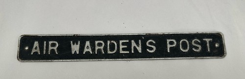 WW2 ARP POST AIR WARDENS POST ALUMINUM SIGN 37CM | eBay