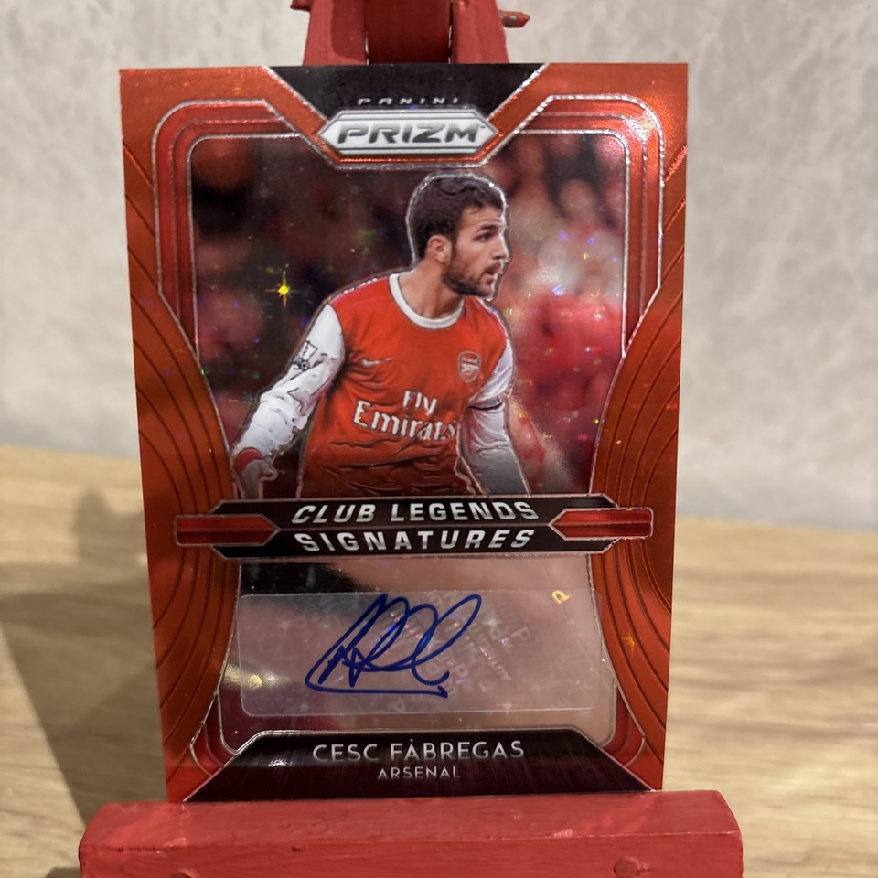2020/21 Panini Prizm Premier League Cesc Fabregas Auto Red Arsenal #CL ...
