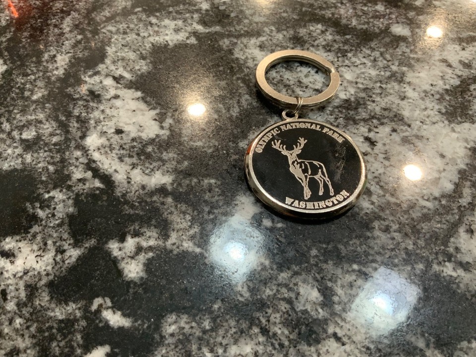 Olympic National Park Port Angeles Washington ELK Metal Keychain | eBay