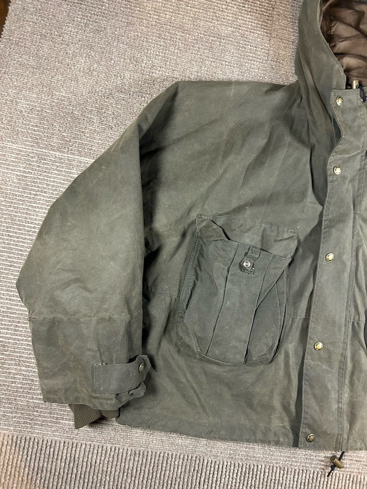 CC Filson Jacket Adult XL Green Style 1437 Wax Wading Fly Fish Hunting ...
