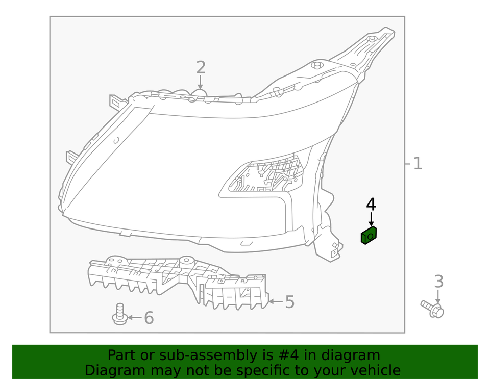 Genuine Nissan Lens & Housing Nut 26607-JL00A | eBay
