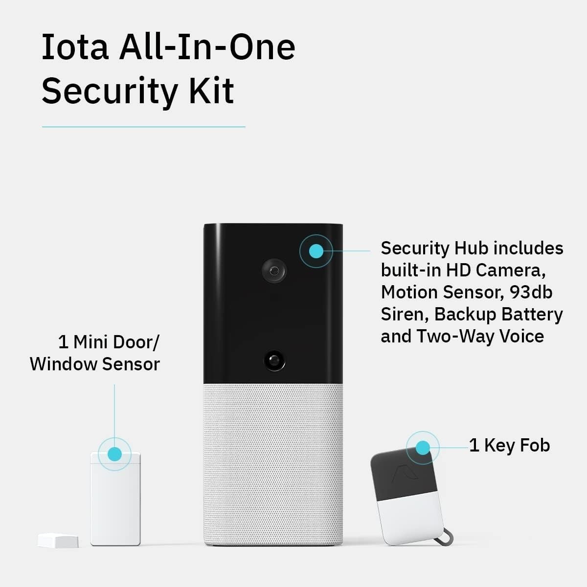 Abode Iota smart secure all in one Home Security Kit 104035/A - for ...