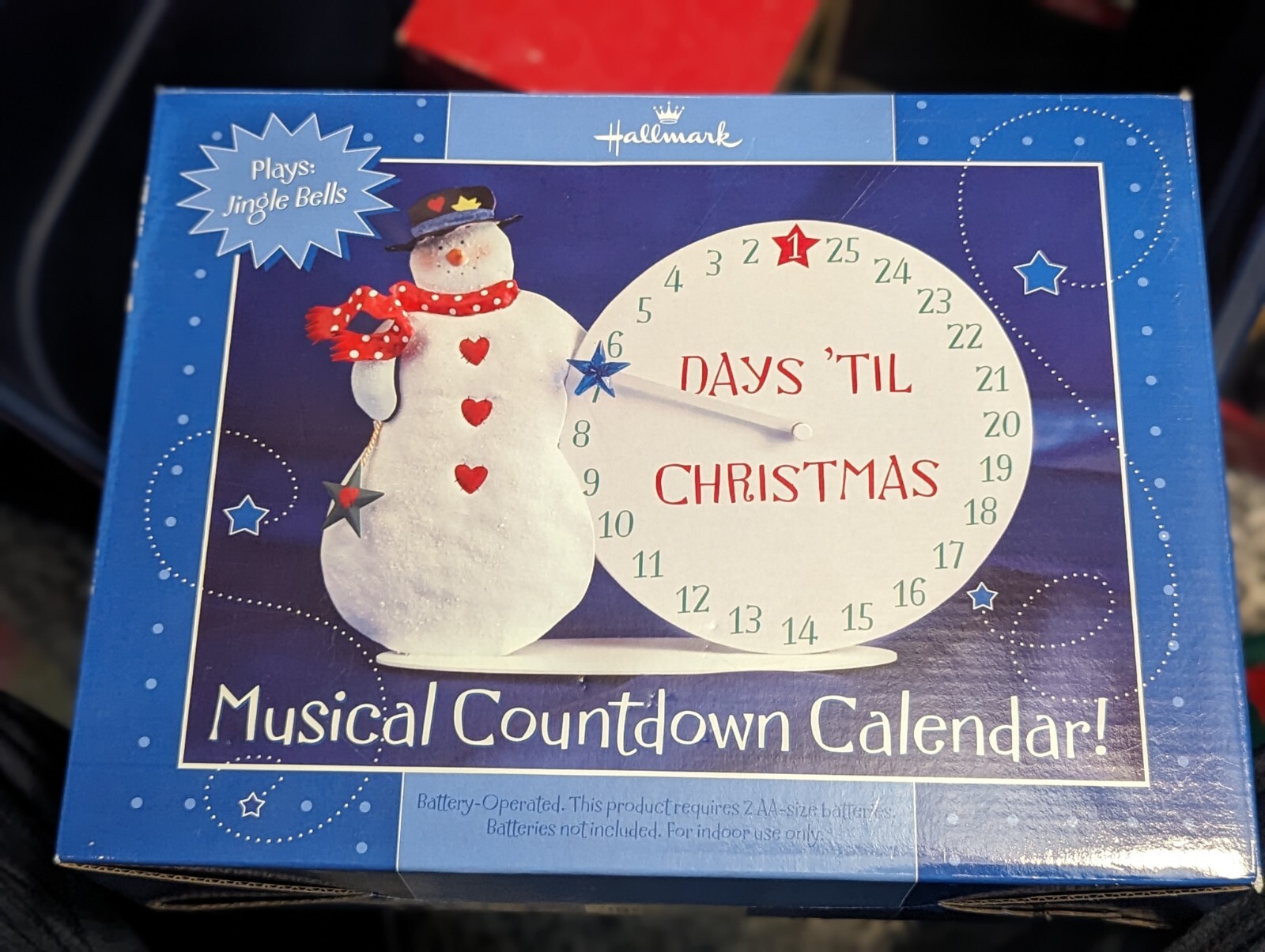 Hallmark Musical Countdown Christmas Calendar Snowman Jingle Bells for ...