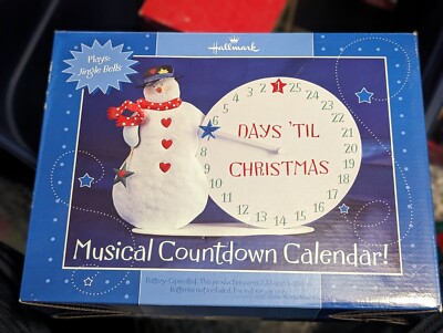 Hallmark Metal Musical Christmas Countdown Advent Calendar Plays Jingle ...