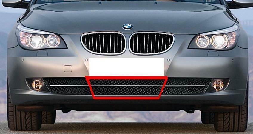 BMW NEW GENUINE 5 SERIES E60 E61 LCI 07-10 FRONT BUMPER CENTRE GRILL ...