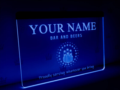 Custom bar and beer light sign | RGB multi-color sign | eBay