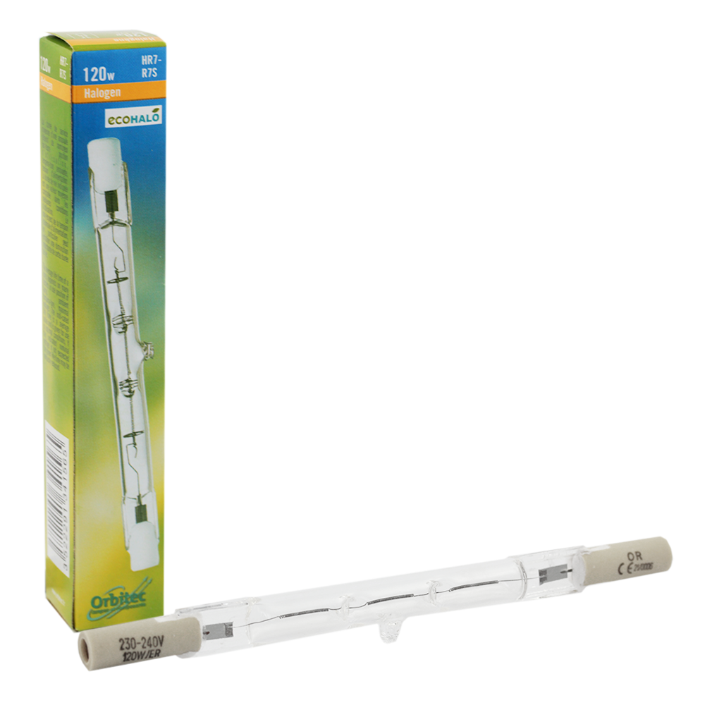 Orbitec Linear Eco Halogen Hr7 Lamp 120W 230-240V 118mm R7s | eBay