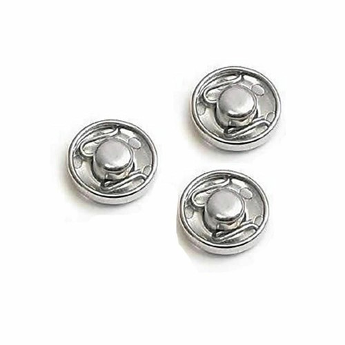 10 POPPERS SNAP BUTTONS FASTENERS PRESS STUD SEWING RIVET CRAFT FABRIC ...